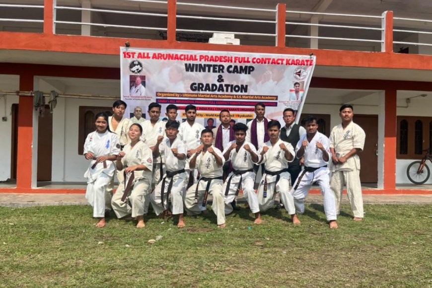First All Arunachal Pradesh Full Contact Karate winter camp and belt ...